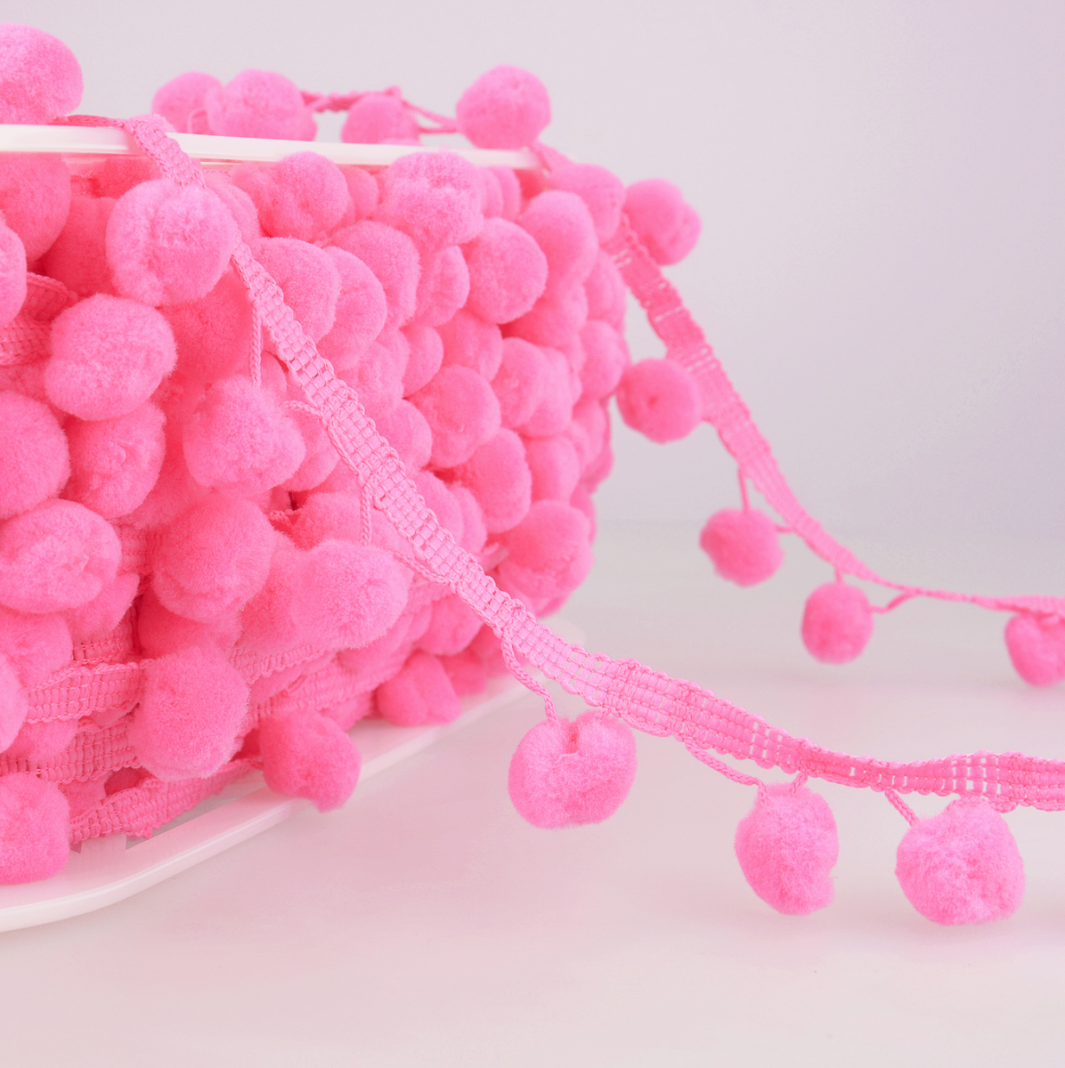 Bright Pink Pom Pom Trim – Hannah Bass