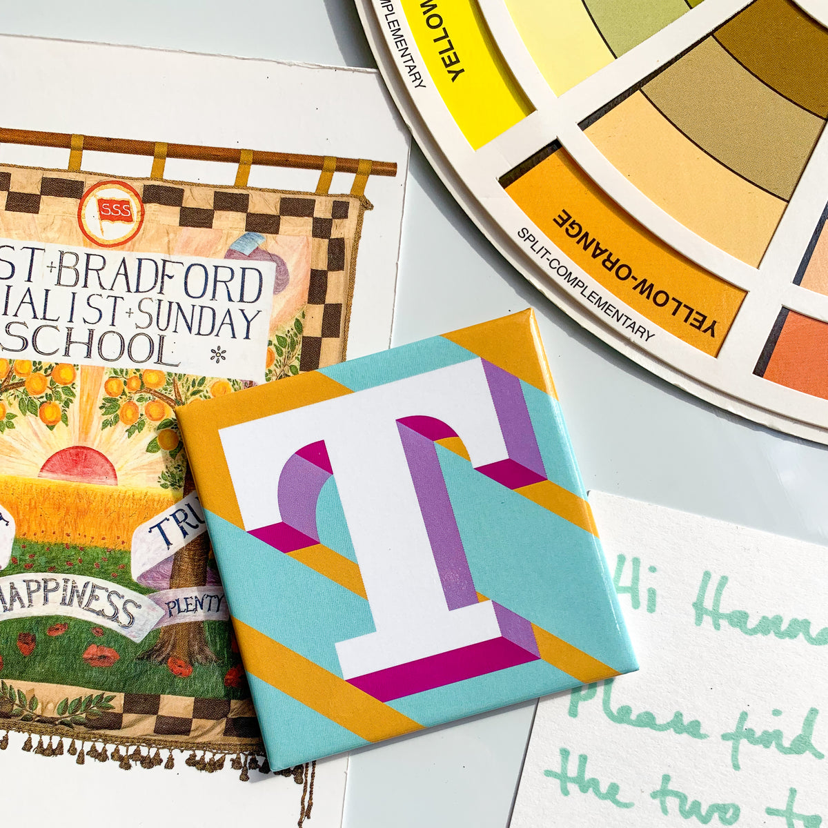 Tan Letter T Alphabet Magnet – Hannah Bass