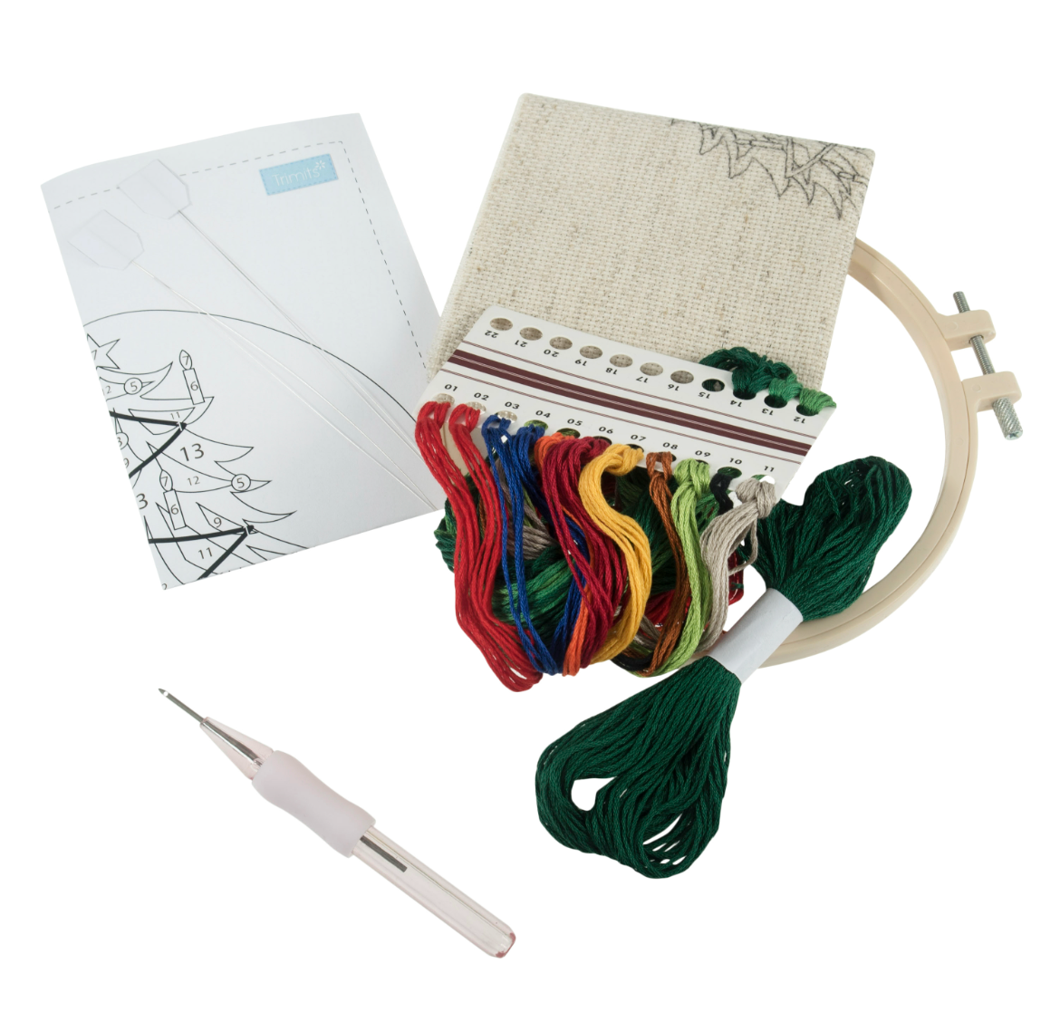 Christmas Tree Embroidery Punch Needle Kit – Hannah Bass