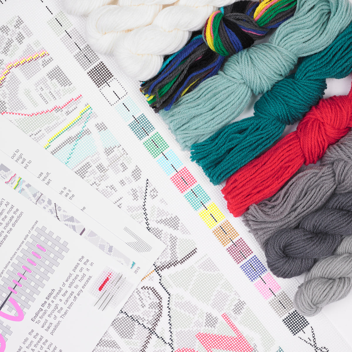 London Metro Map Needlepoint Kit – Hannah Bass